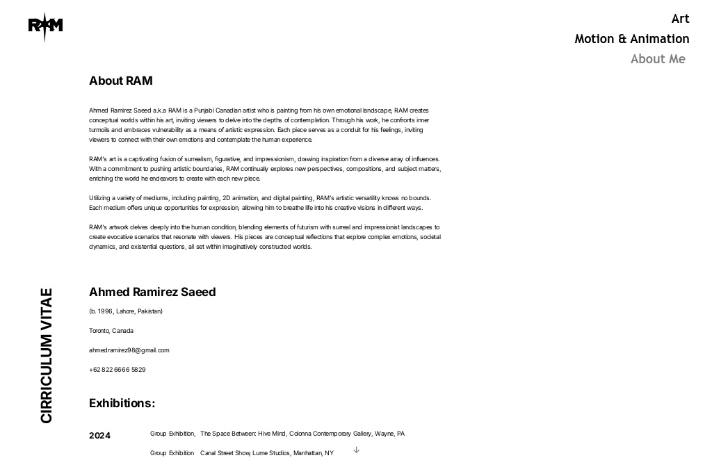 Ram Portfolio — Page 3