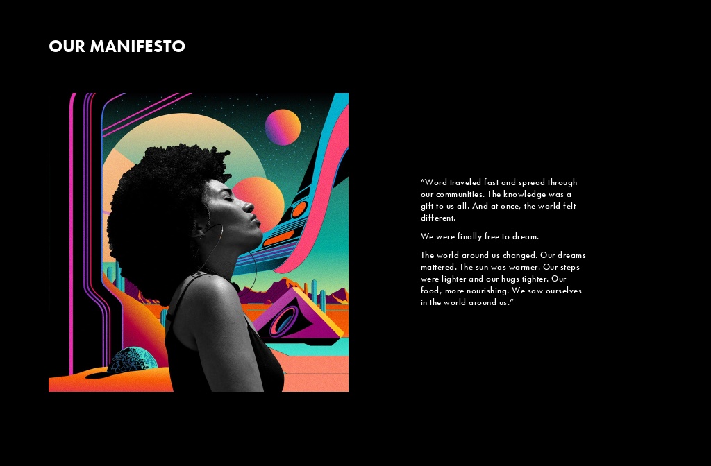 FREE TO DREAM | OUR MANIFESTO