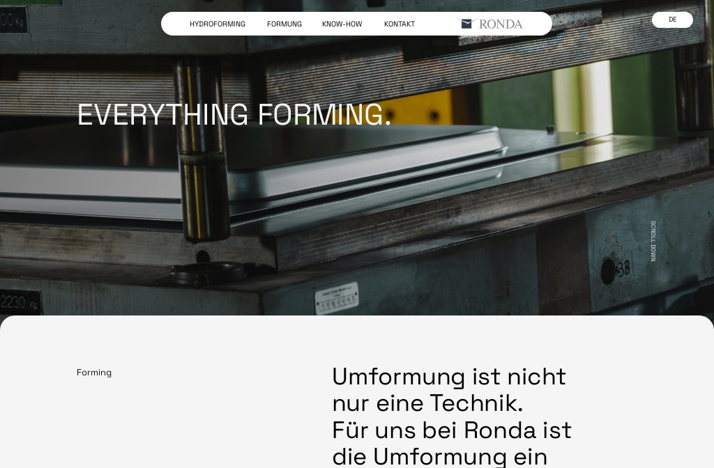umformverfahren | Ronda Forming