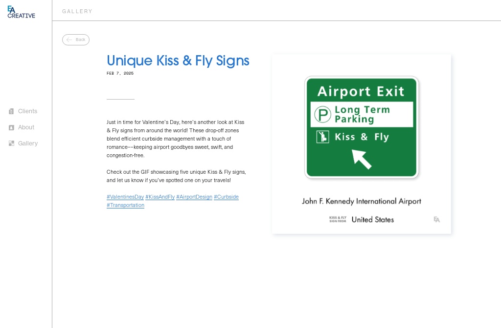 Gallery — Kiss & Fly Signs