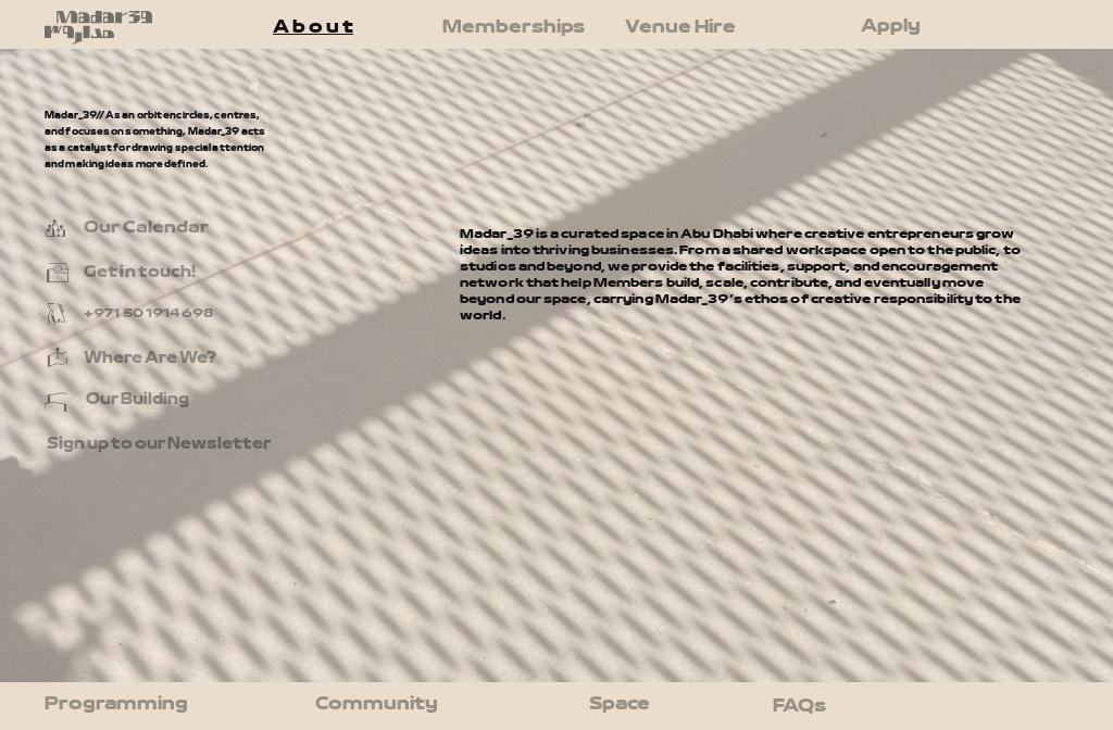 M39//Madar_39 — About Us