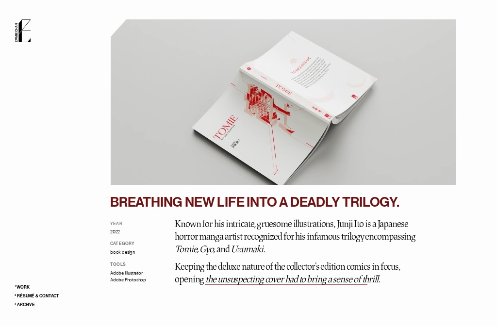 EMMIE CHAN — BREATHING NEW LIFE INTO A DEADLY TRILOGY.