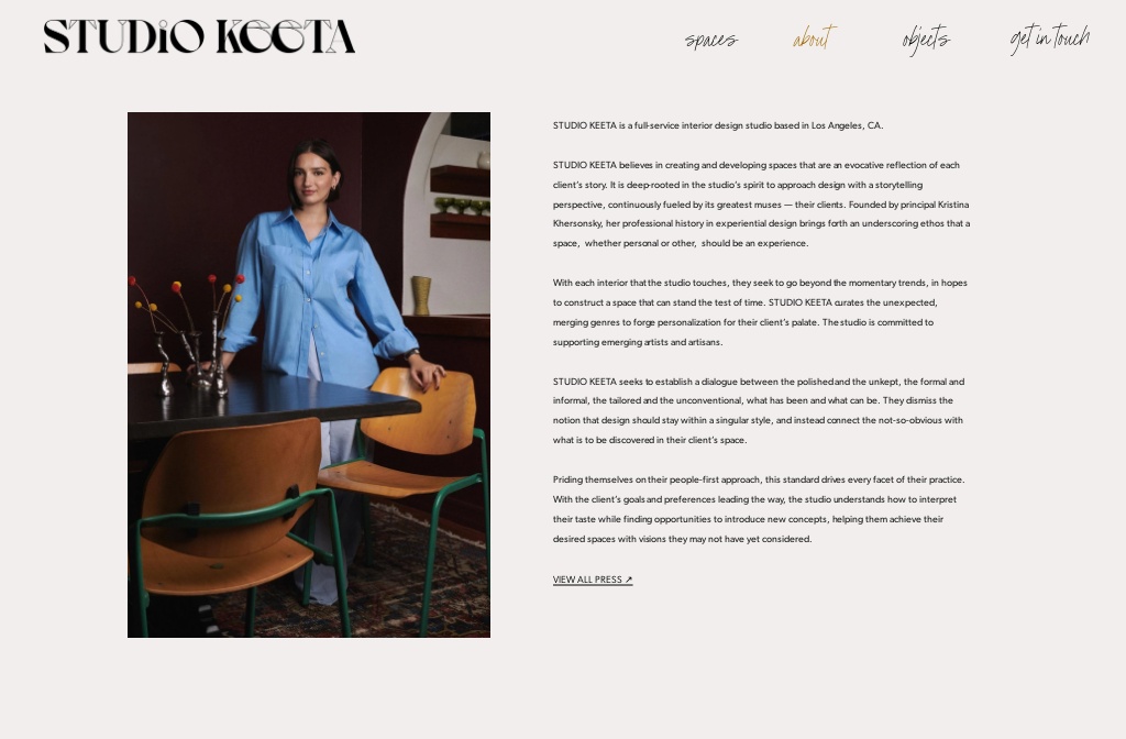 STUDIO KEETA — About