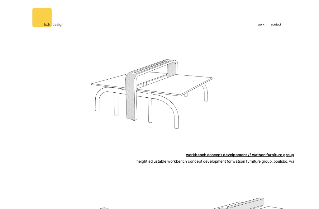 bxtr design — workbench concept development