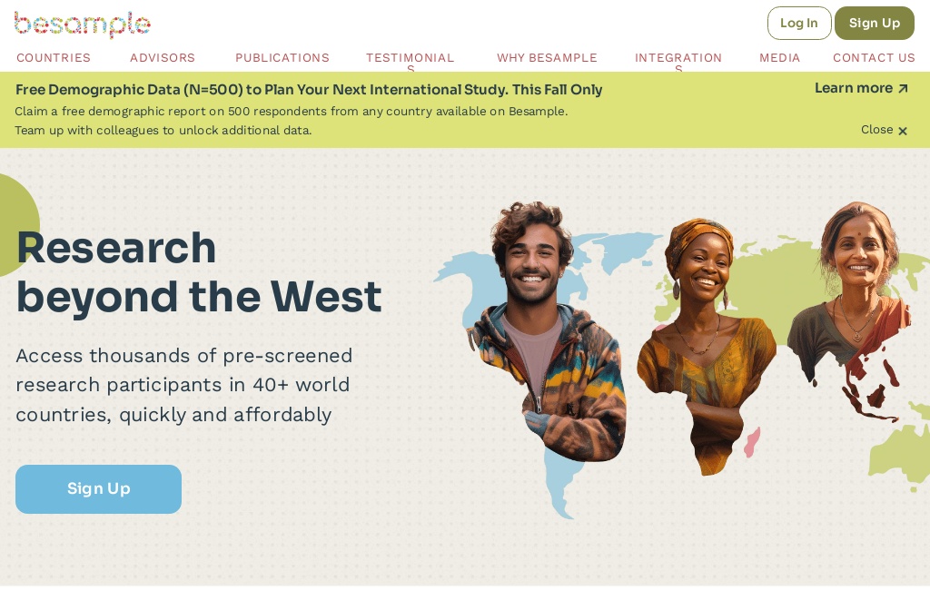 Besample.app for Researchers