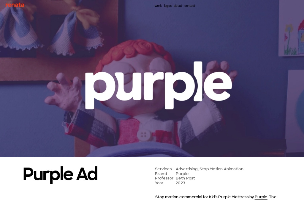 Renata Dominguez — Purple Ad