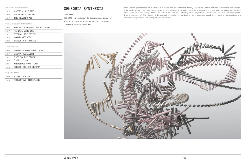 Sujie Park — sensoria_synthesis