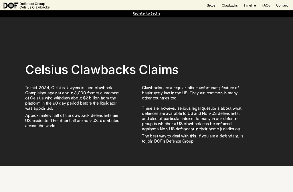 Clawbacks Claims