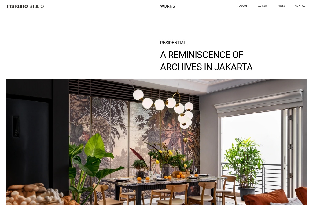 INSIGNIO STUDIO — W | A Reminiscence of Archives in Jakarta Residential