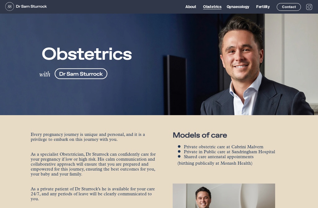Dr Sam Sturrock — Obstetrics