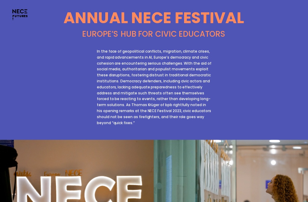 NECE Magazine FUTURES — Annual NECE Festival