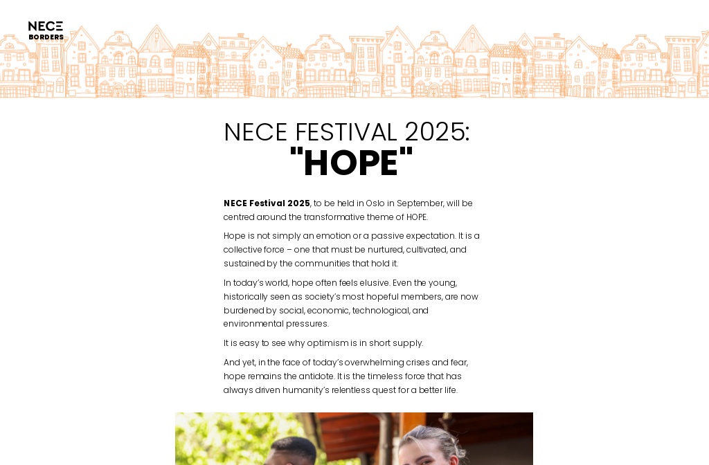 NECE Magazine BORDERS — NECE Festival 2025: Hope