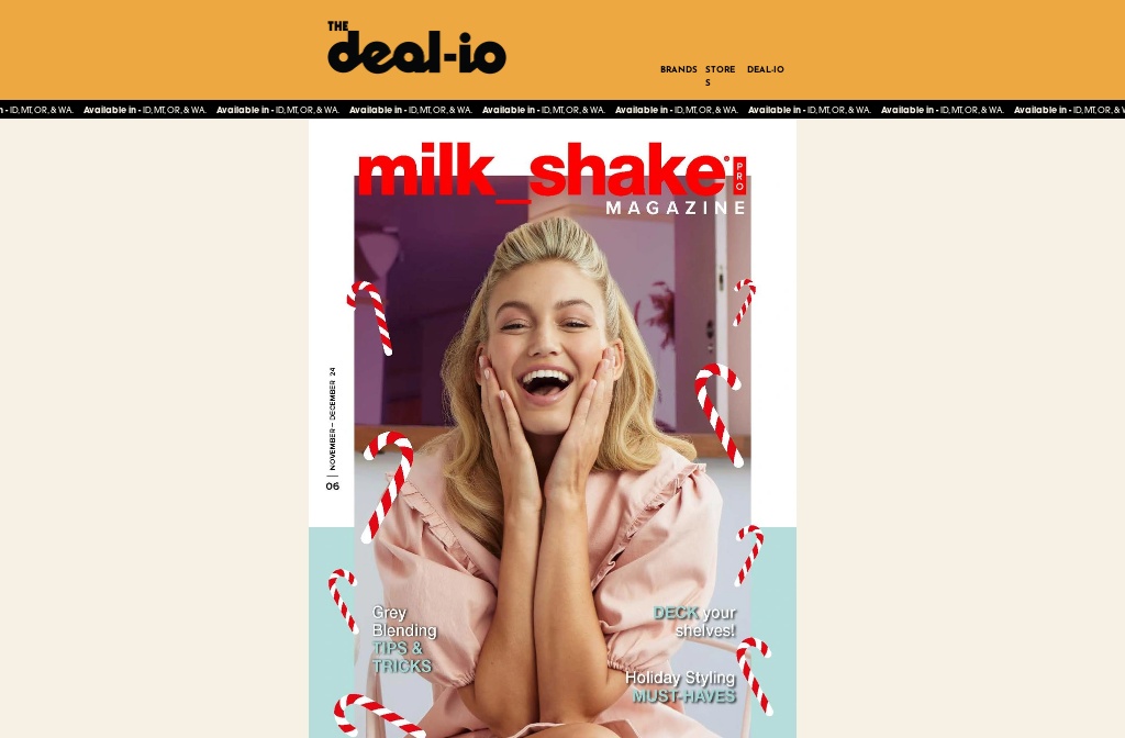 DEALIO NOV/DEC — MilkShake