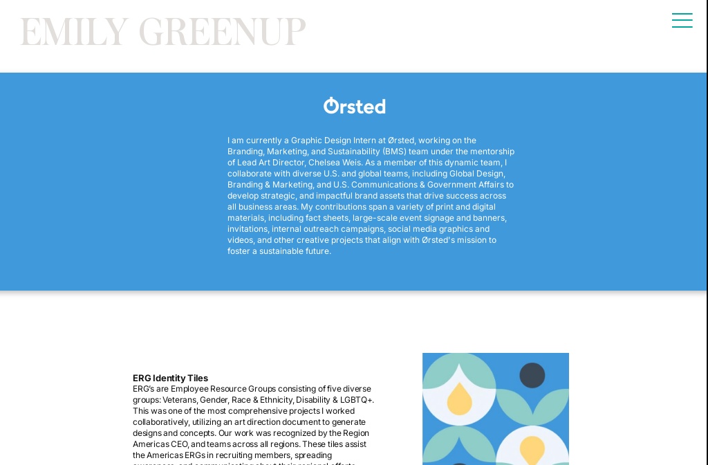 Emily Greenup's Portfolio — Orsted