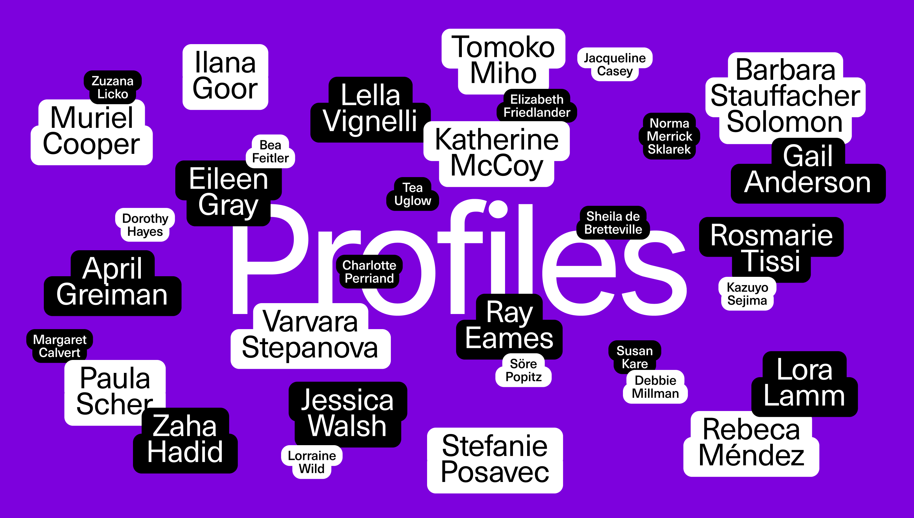 Designing women: Profiles