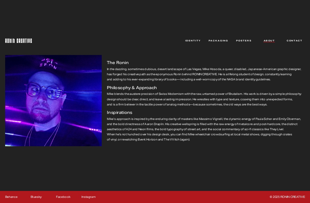 RONIN CREATIVE — ABOUT