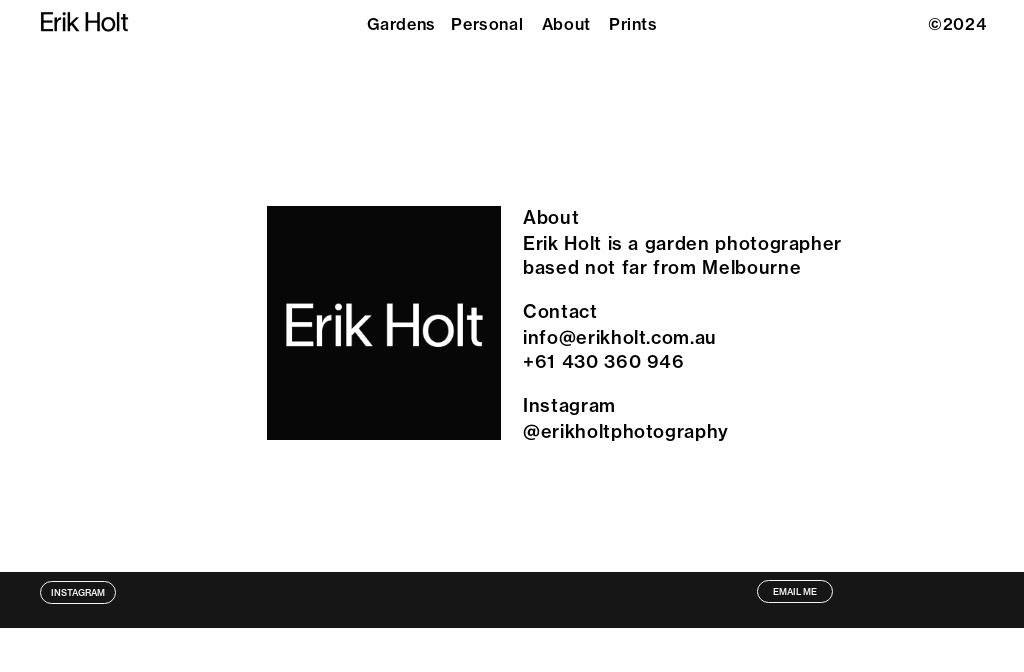 Erik Holt — About