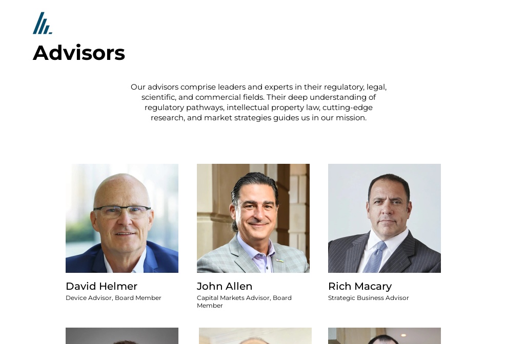 Rain Scientific Inc. — Advisors