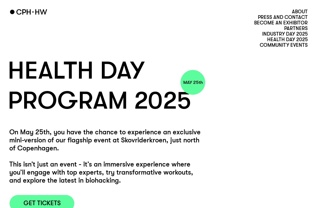 Copenhagen Health Week — Health Day 2025 program