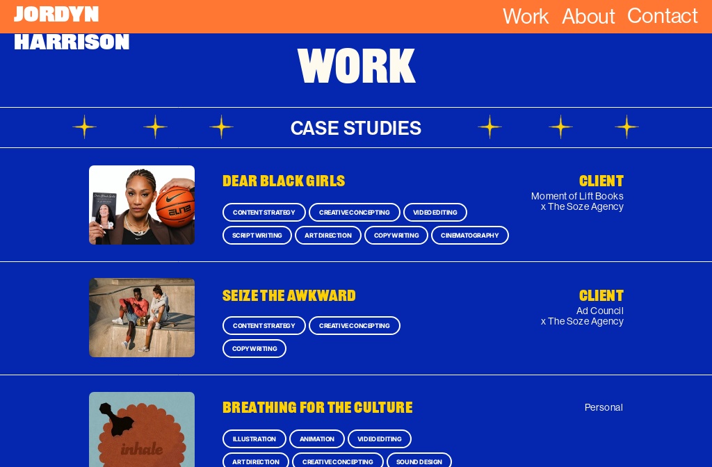 Jordyn Harrison | Art Director Crafting Videos for Social Impact — Work