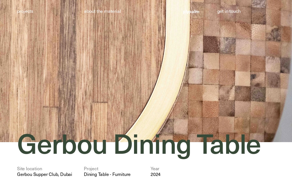 PlyPalm — Gerbou Dining Table
