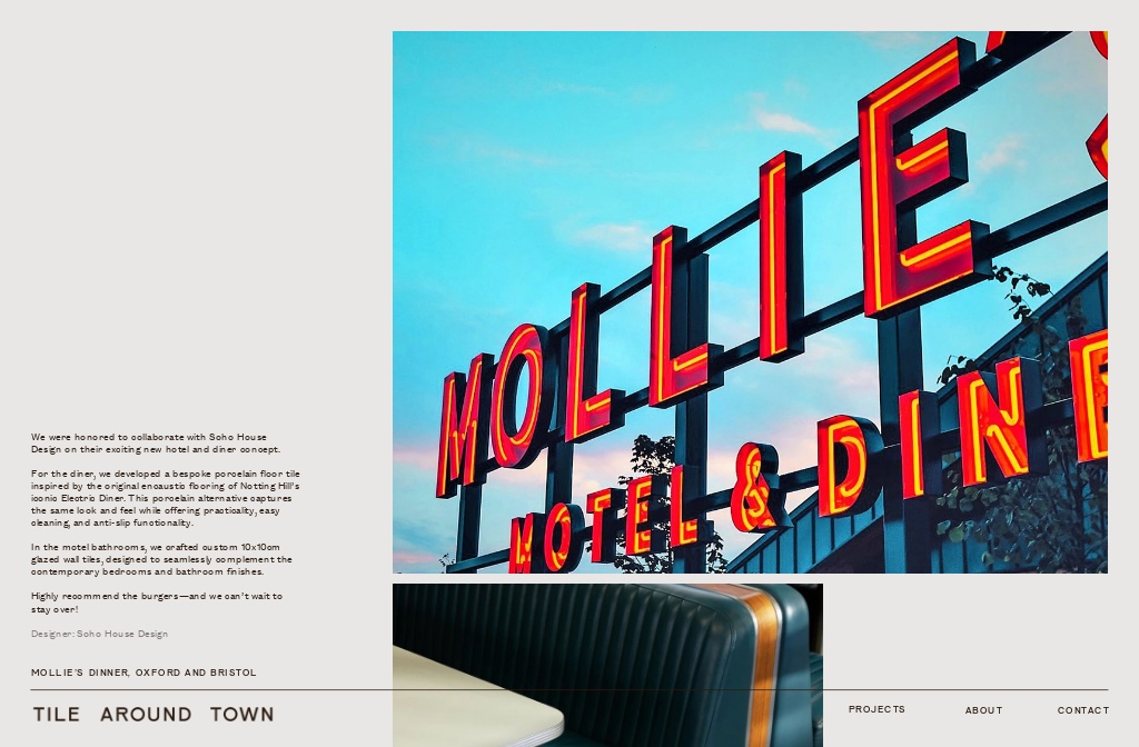 Tilearoundtown — Project – Mollies Diner