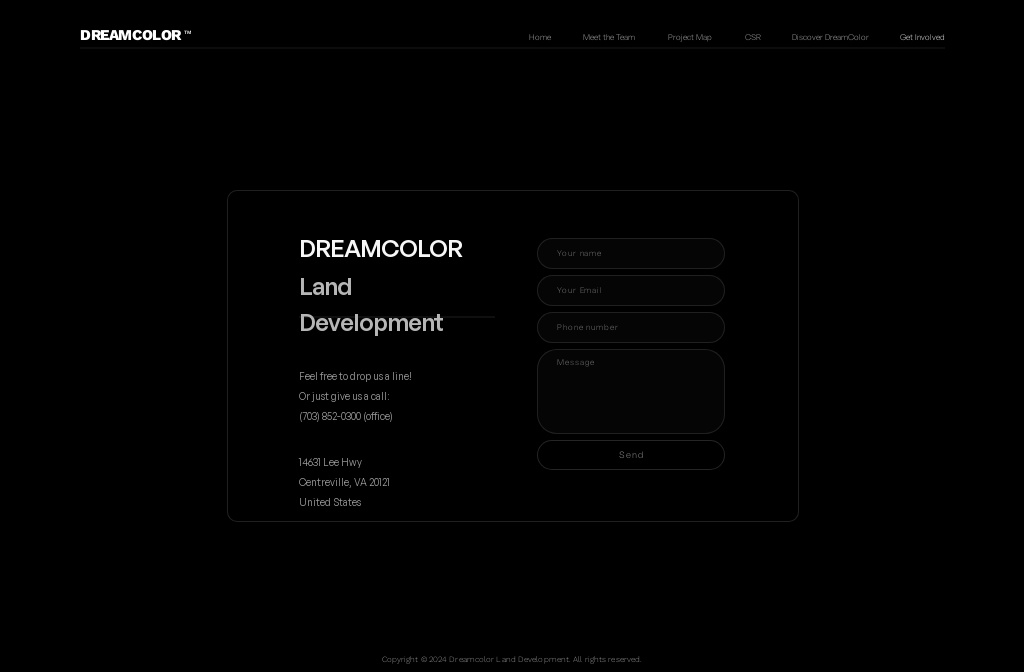 DreamColor | Land Development — Contact Us