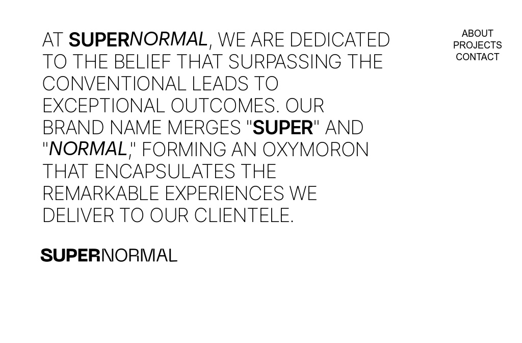 Supernormal