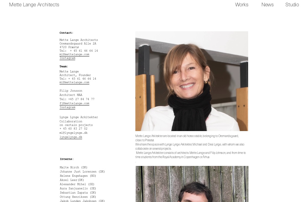 Mette Lange — Studio