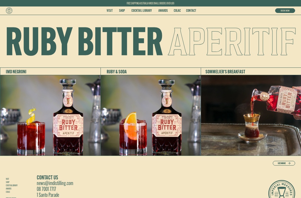Imperial Measures Distilling — Ruby Bitter Cocktails