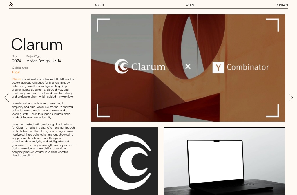 Tahmedul Islams Portfolio — Clarum
