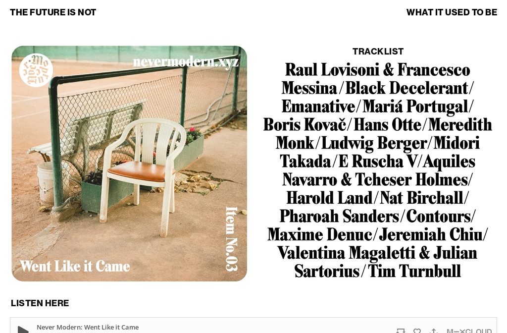 Never Modern — Mix Number 03