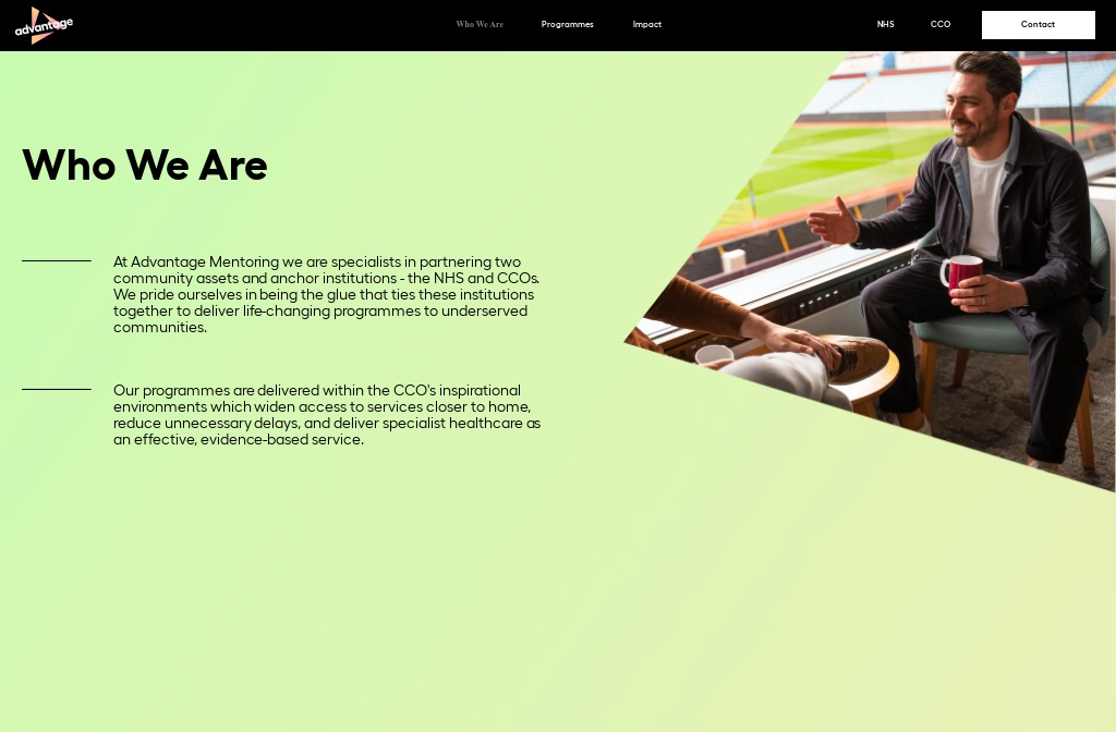 The Advantage Mentoring Who We Are Page