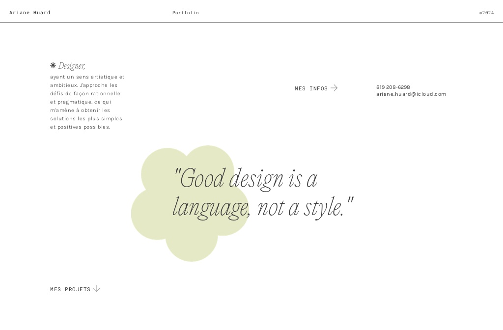 Portfolio | Ariane Huard