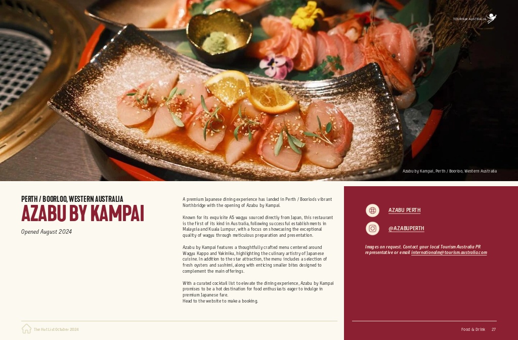 The Hot List - Oct 2024 — Azabu Perth