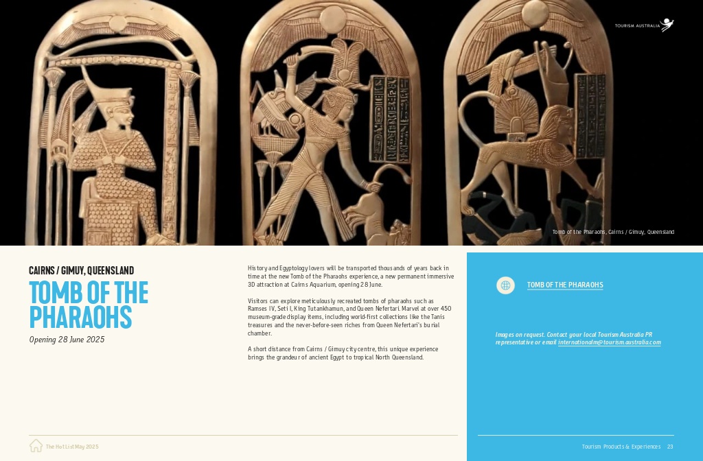 The Hot List - May 2025 — Tomb of the Pharaohs