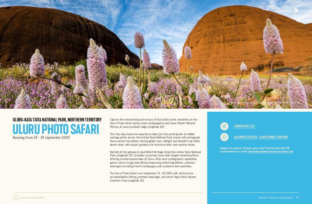 The Hot List - June 2025 — Uluru Photo Safari