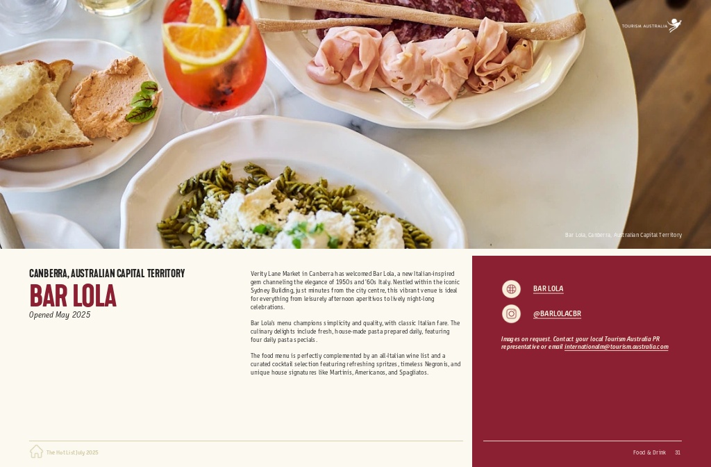 The Hot List - July 2025 — Bar Lola