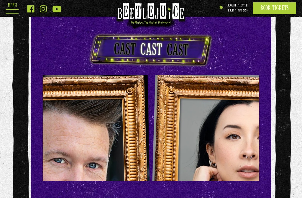 Cast & Creatives • Beetlejuice The Musical