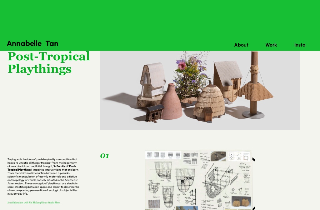 Annabelle Tan — A Famiy of Post-Tropical Playthings