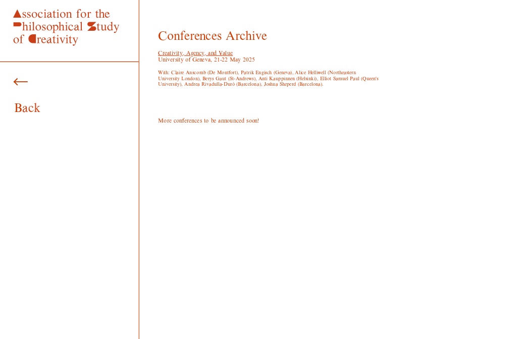 APSC — Conferences Archive