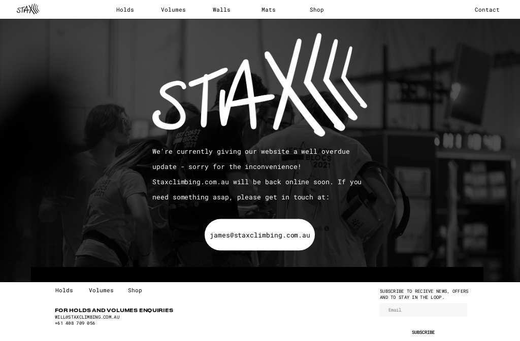 Stax Climbing — LANDING