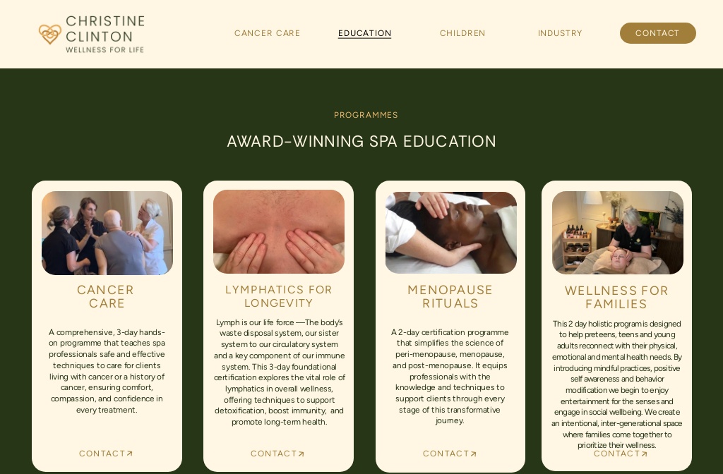 CHRISTINE CLINTON — EDUCATION