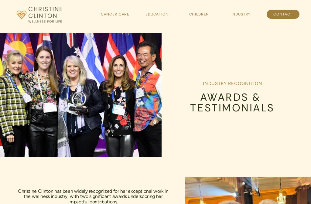 CHRISTINE CLINTON — RECOGNITION