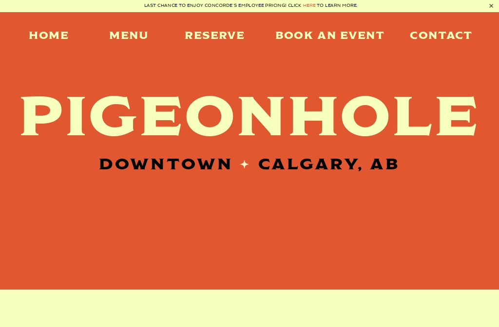 Pigeonhole — Downtown - HOME