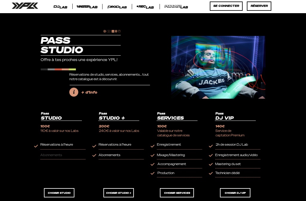 Your Personal Lab — PASS STUDIO