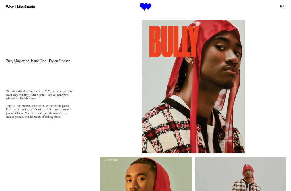 What I Like Studio — Bully Magazine: Issue One