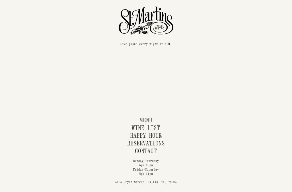 St. Martin's Wine Bistro | Dallas, Texas