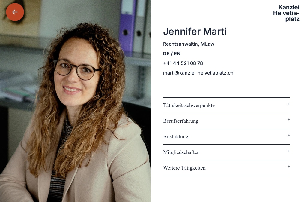 Kanzlei Helvetiaplatz — Jennifer Marti