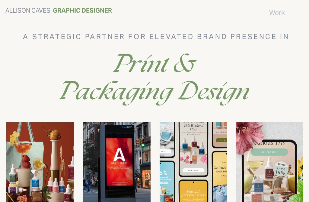 Allison Caves Graphic Designer Portfolio